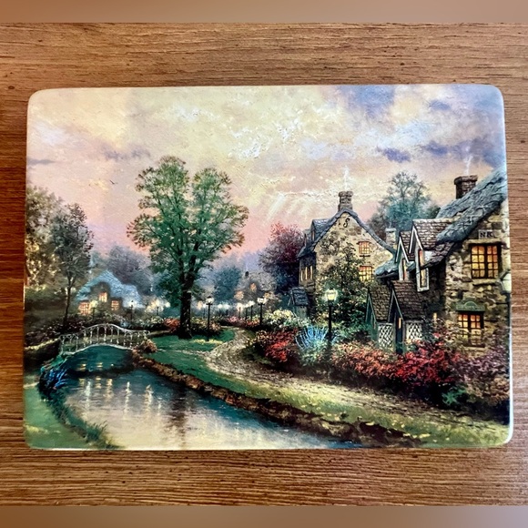 The Bradford Exchange | Accents | Lamplight Lane By Thomas Kinkade ...